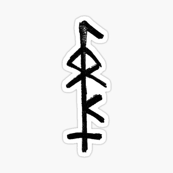 "LOKI BIND RUNE " Sticker for Sale by DAKAstudio | Redbubble