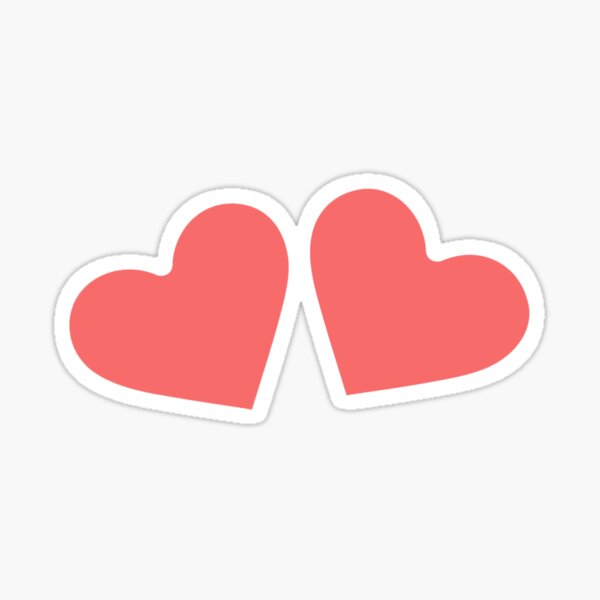 "Cute Pink Love Hearts" Sticker for Sale by Perryfranken | Redbubble