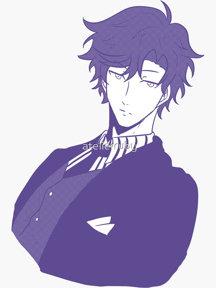 "Manga Style Jumin" Sticker for Sale by atelierruby | Redbubble