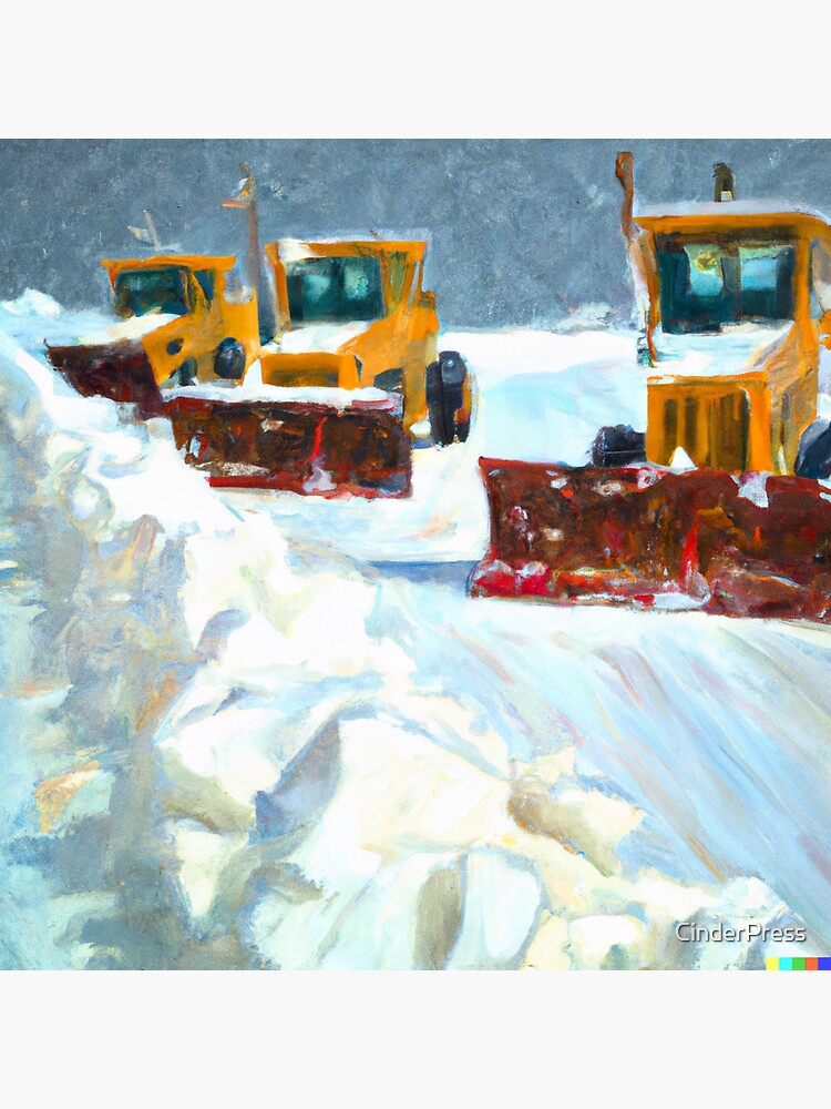 "Snowplow Mailbox Hockey / Snow Plowers art pack" Sticker for Sale by ...