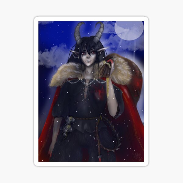 "Krampus " Sticker for Sale by CatsArtistry | Redbubble