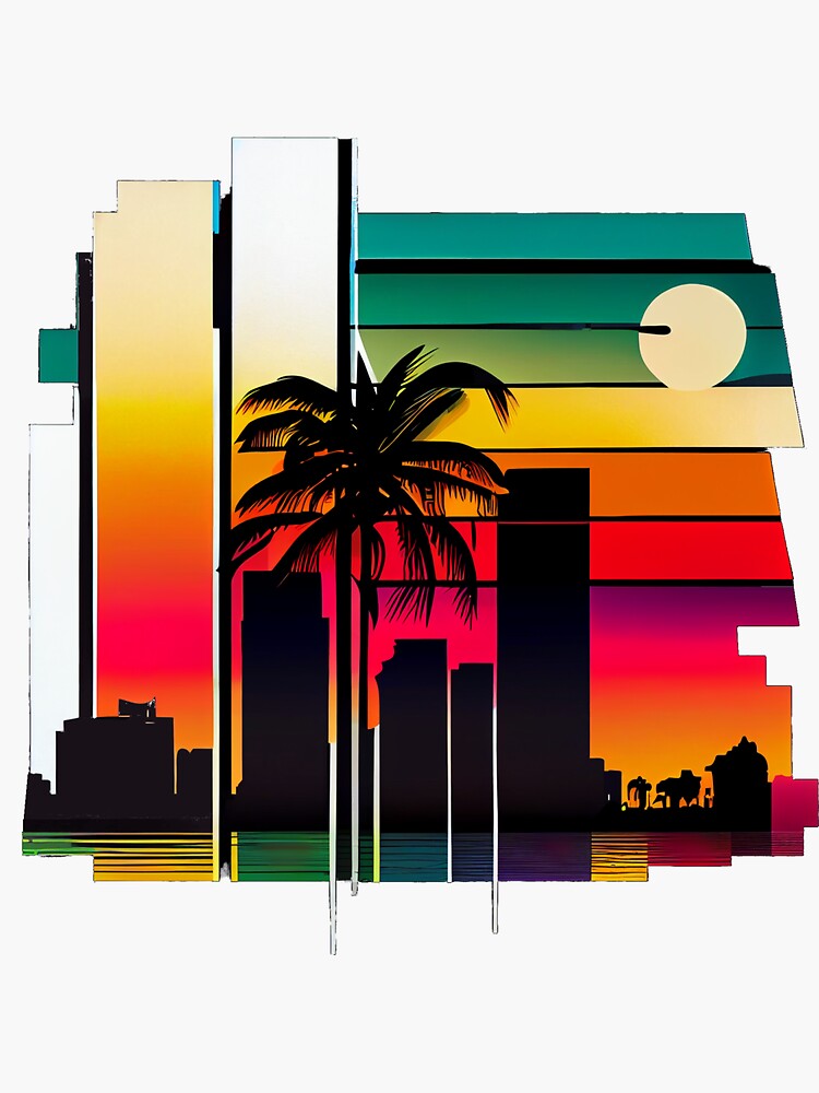 "City of Miami, Florida - the graphic design project is a vintage ...