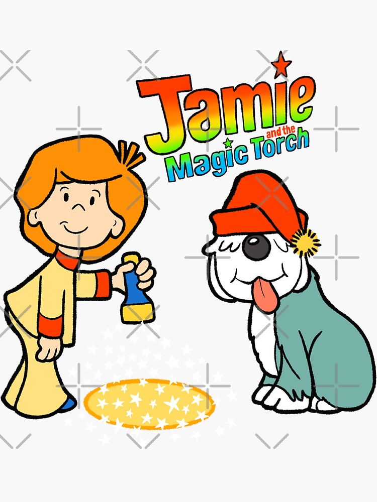 "Jamie and the Magic Torch 1980s" Sticker for Sale by FunnehGacha ...