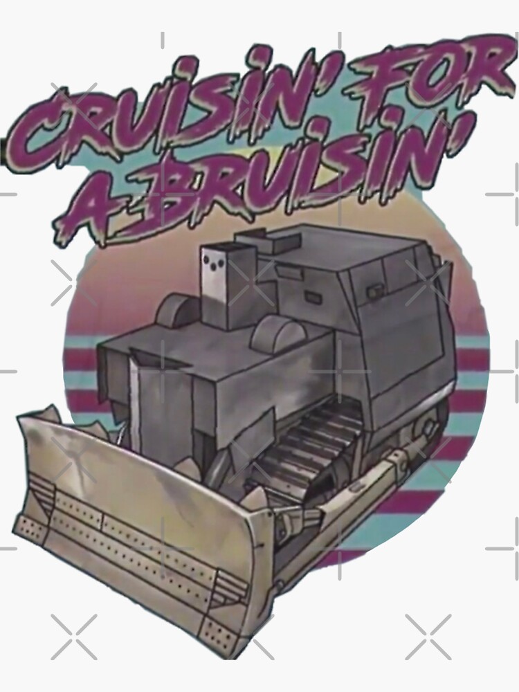 "Dozer Cruisin’" Sticker for Sale by TaxThisFedBoy | Redbubble
