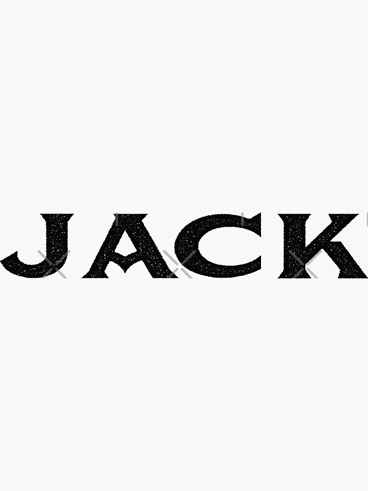 "Jack My Name Is Jack " Sticker for Sale by ProjectX23 | Redbubble