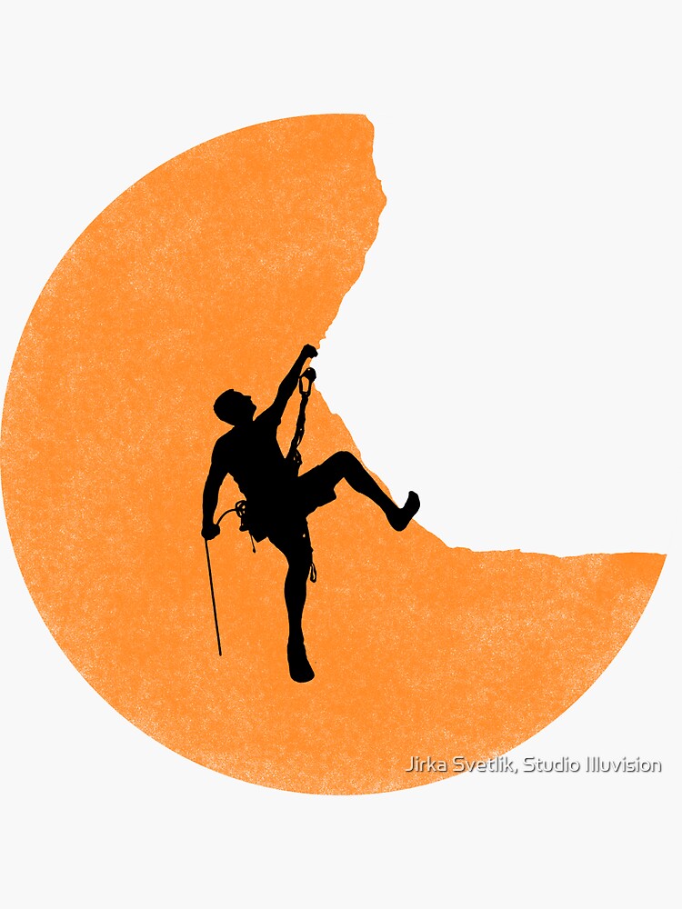 "Climbing" Sticker for Sale by jirkas | Redbubble