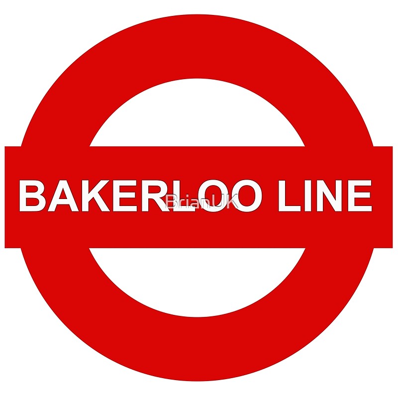 "Bakerloo line Sign " by BrianUK | Redbubble
