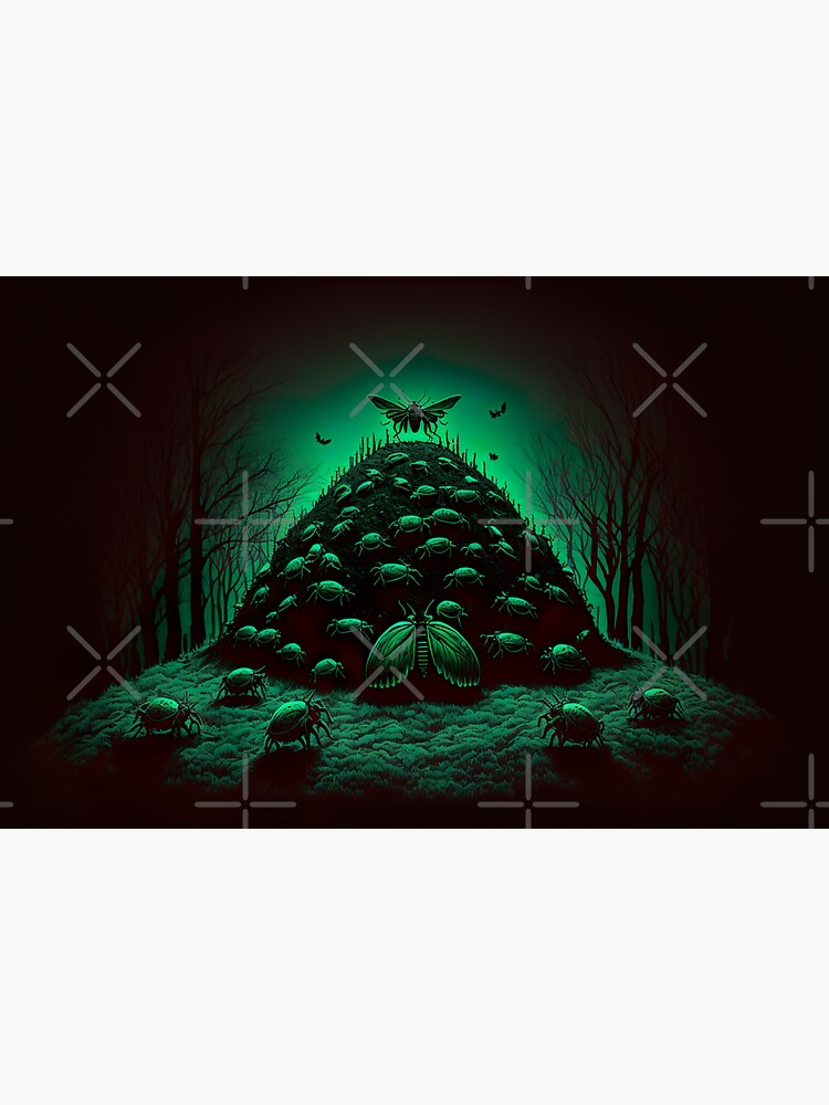 "Creepy Crawly Scary Dark Horror Insect Horde" Sticker for Sale by ...