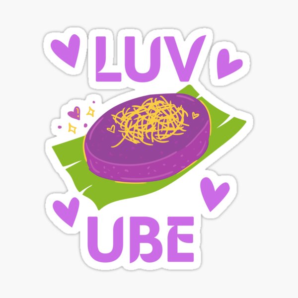 "UBE Filipino Treat" Sticker for Sale by photocatphoto | Redbubble
