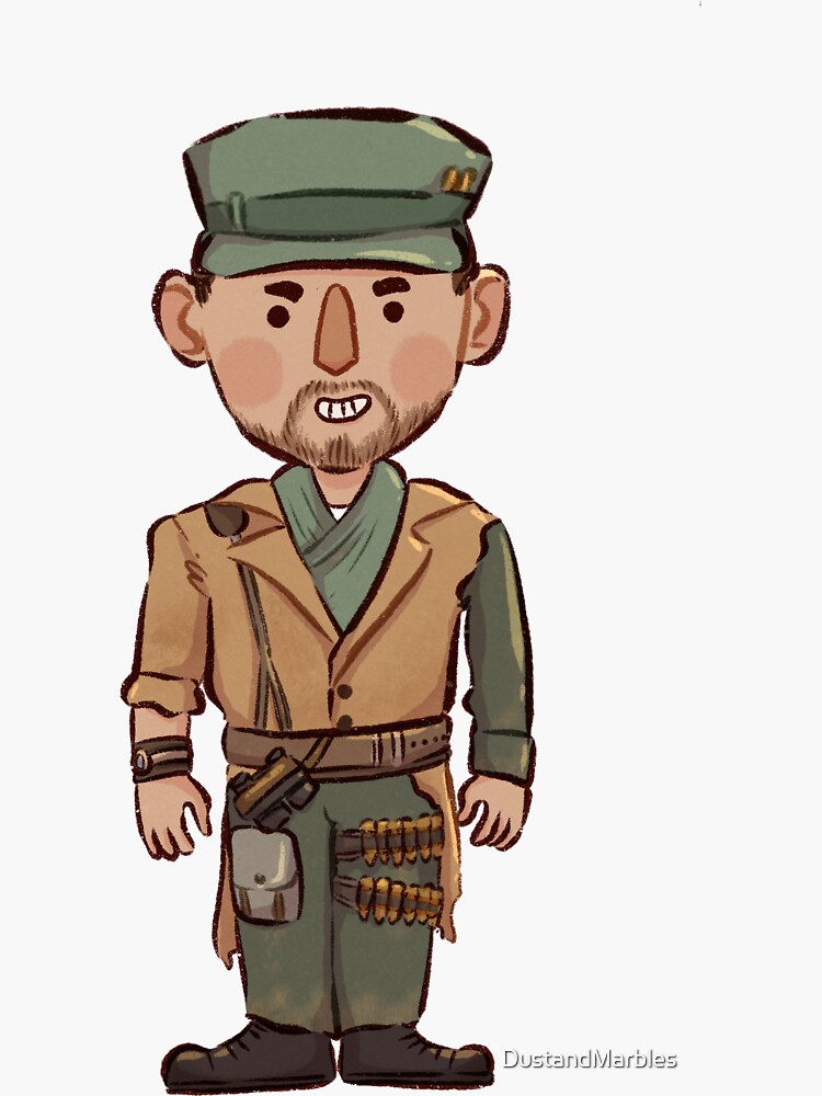 "Robert Joseph Maccready Cute Fallout 4 Companion Illustration" Sticker ...