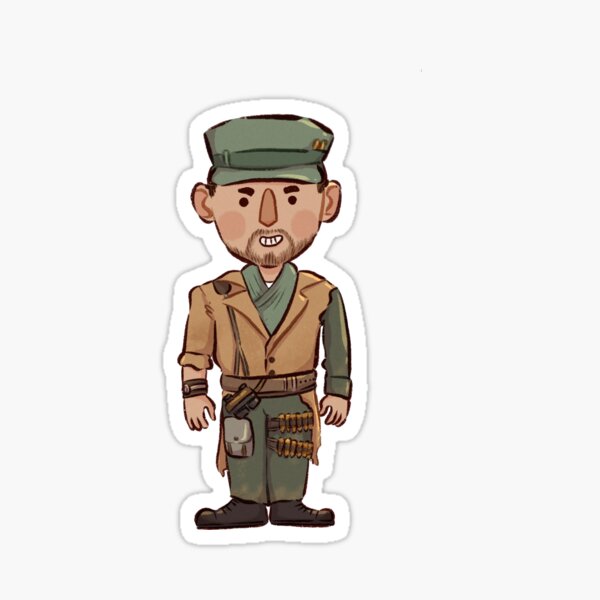 "Robert Joseph Maccready Cute Fallout 4 Companion Illustration" Sticker ...