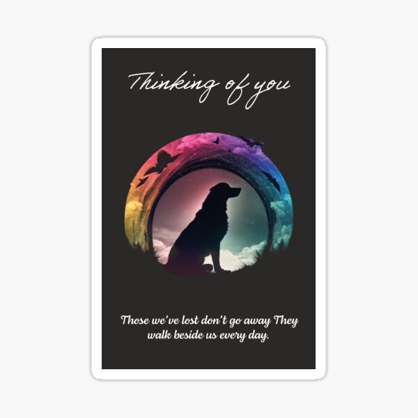 "Dog Bereavement" Sticker for Sale by Conhuir | Redbubble