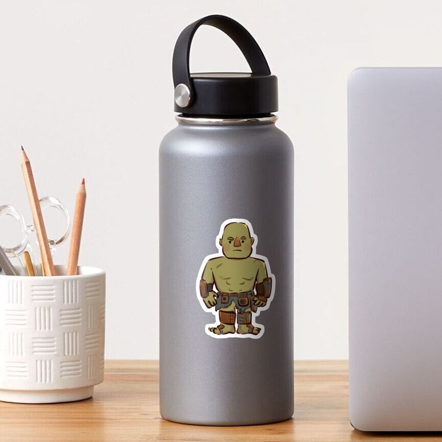 "Strong Cute Fallout 4 Companion Illustration Super Mutant" Sticker for ...