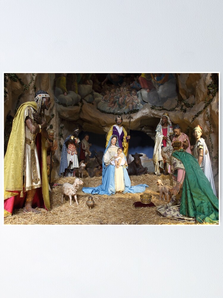 "Christmas Nativity Scene" Poster by Mythos57 | Redbubble