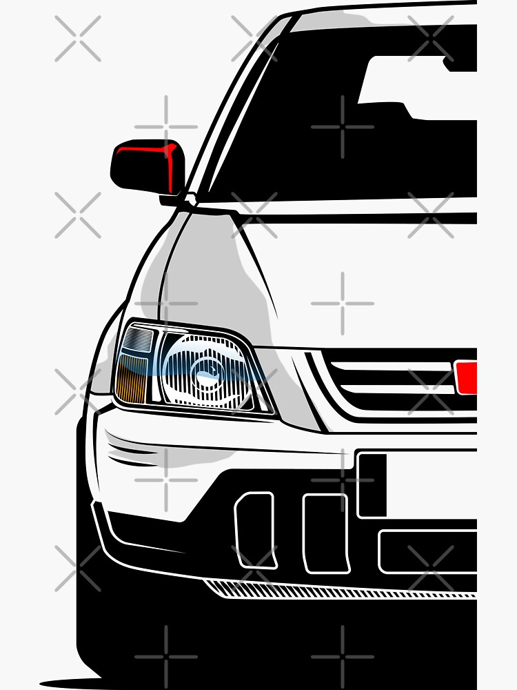 "CRV 2001" Sticker for Sale by CopiPanilArt | Redbubble