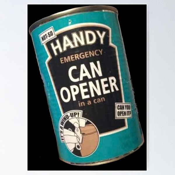 "Handy can opener emergency can opener kitchen funny groceries fruit vegetable veggies canned ...