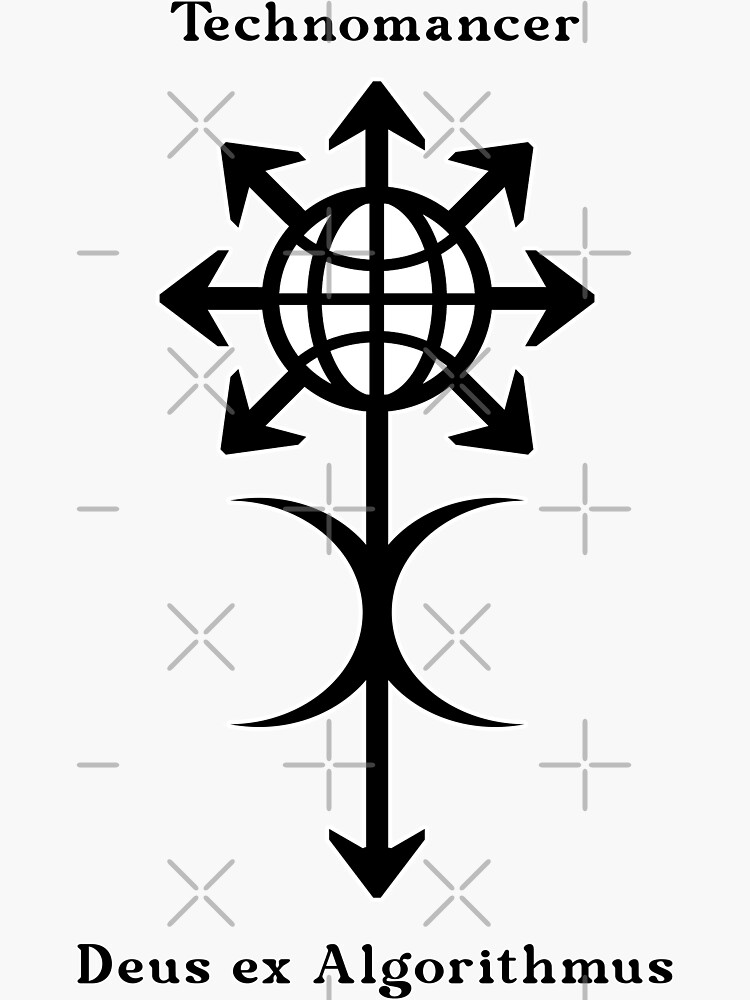 "Technomancer Chaos Magick Symbol & Motto" Sticker for Sale by ...