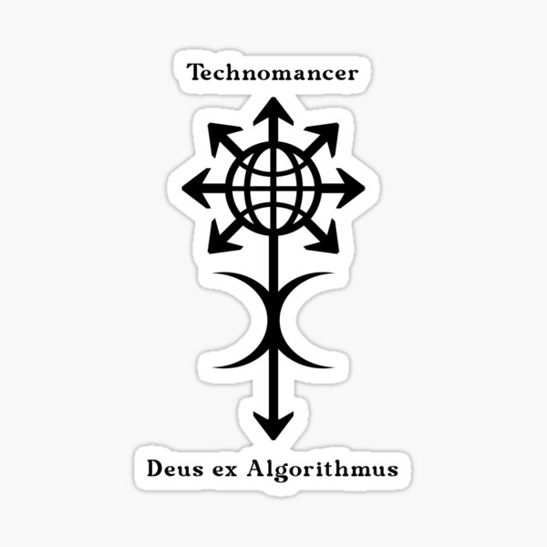 "Technomancer Chaos Magick Symbol & Motto" Sticker for Sale by ...