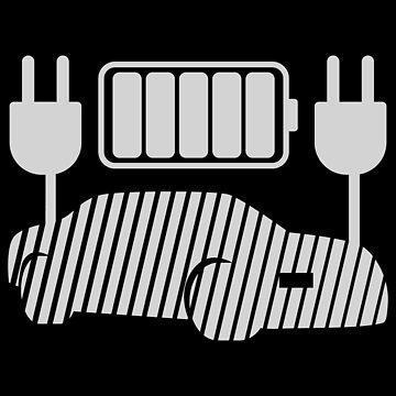 "Electric Car Logo " Sticker for Sale by THROUGH-LIFE | Redbubble