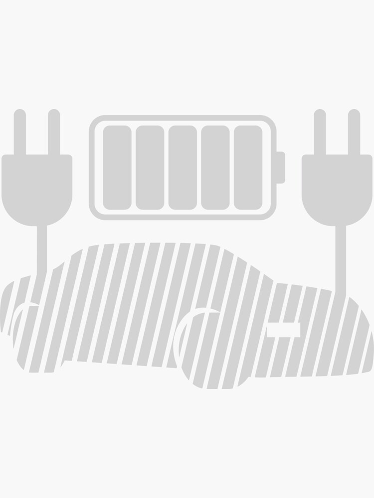 "Electric Car Logo " Sticker for Sale by THROUGH-LIFE | Redbubble