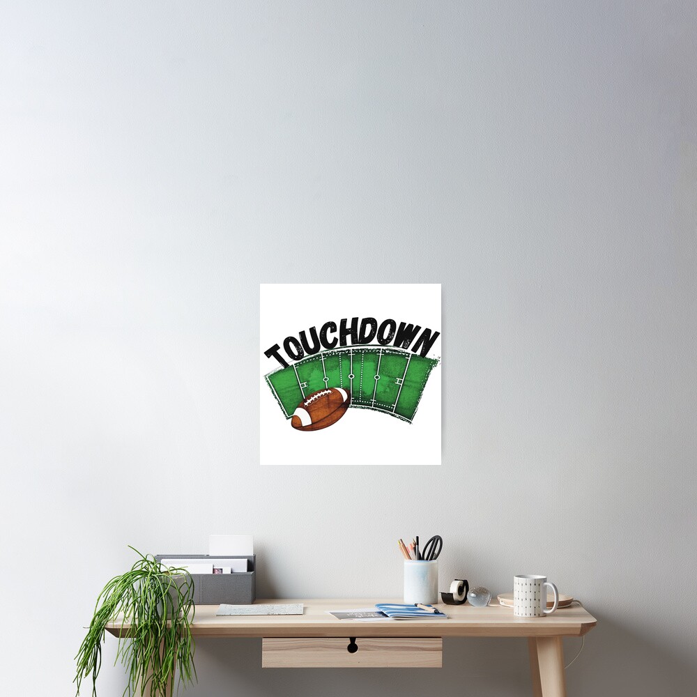 "Touchdown on the Football Field" Art Print for Sale by SapphireCompass ...