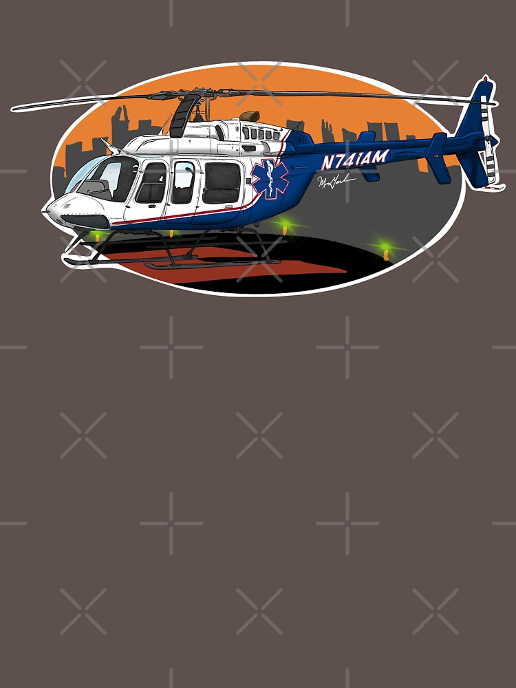 "Bell Ranger Helicopter N741AM" Essential T-Shirt for Sale by Michael ...