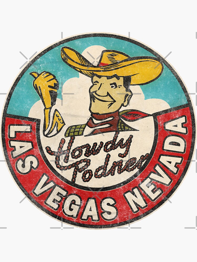 "Vintage Vegas Vic Sign Icon for Las Vegas -distressed grunge worn ...