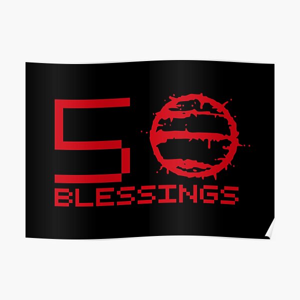 "Hotline Miami: 50 Blessings - Text" Poster for Sale by Djidiouf ...