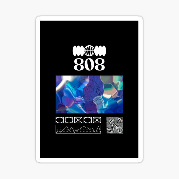 "Bang like an 808" Sticker for Sale by biiianque | Redbubble