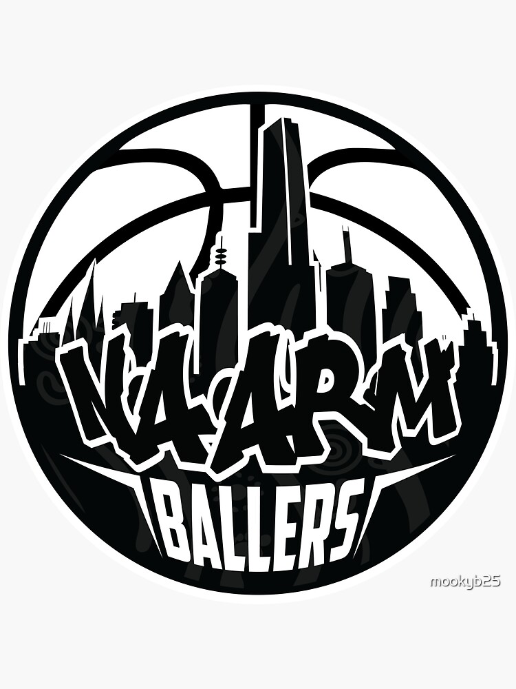 "Naarm Ballers logo " Sticker for Sale by mookyb25 | Redbubble