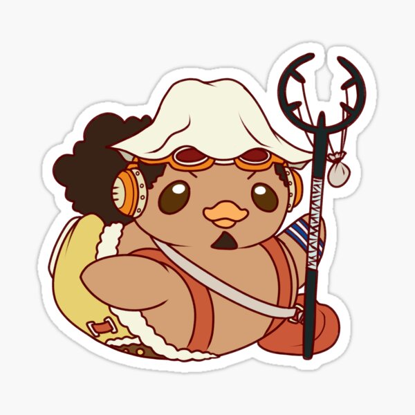 "Usopp Ruber Duck" Sticker for Sale by Sketchy-Pique | Redbubble