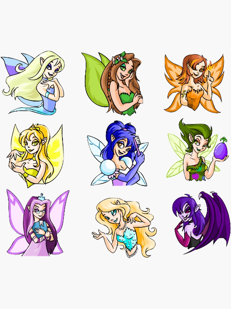 "Neopian Faeries" Sticker for Sale by sosarah | Redbubble