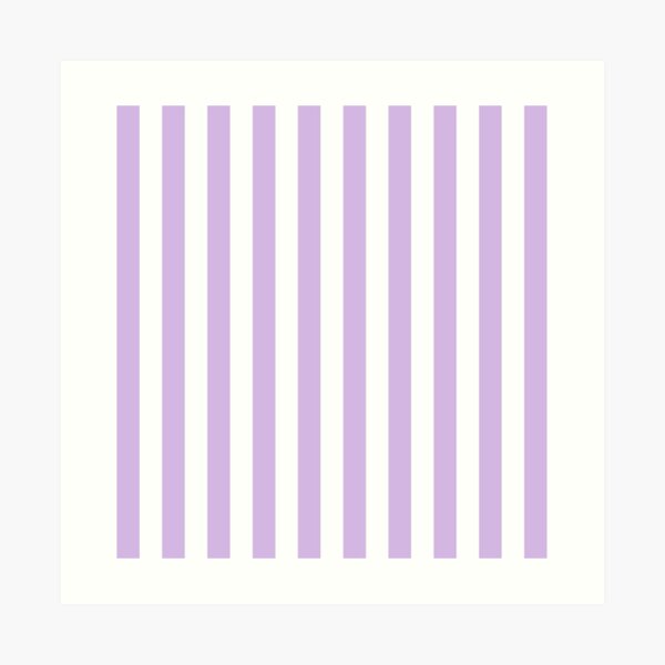 "vertical lines, pastel violet and white" Art Print for Sale by AK ...