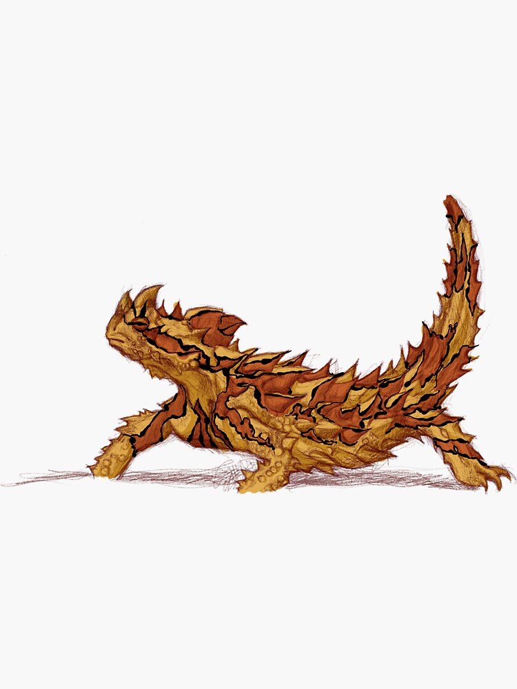 "THORNY DEVIL" Sticker for Sale by MargotAqua | Redbubble