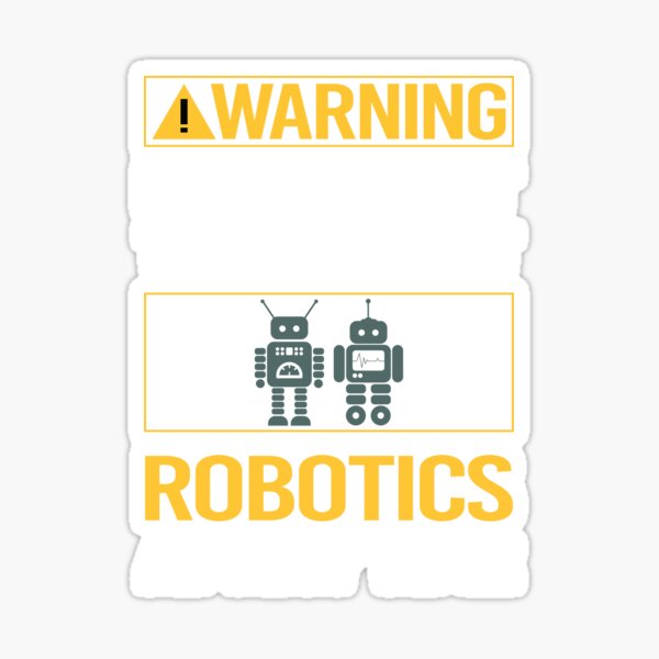 Pegatina «Robótica de advertencia divertida Robot Robots» de ...