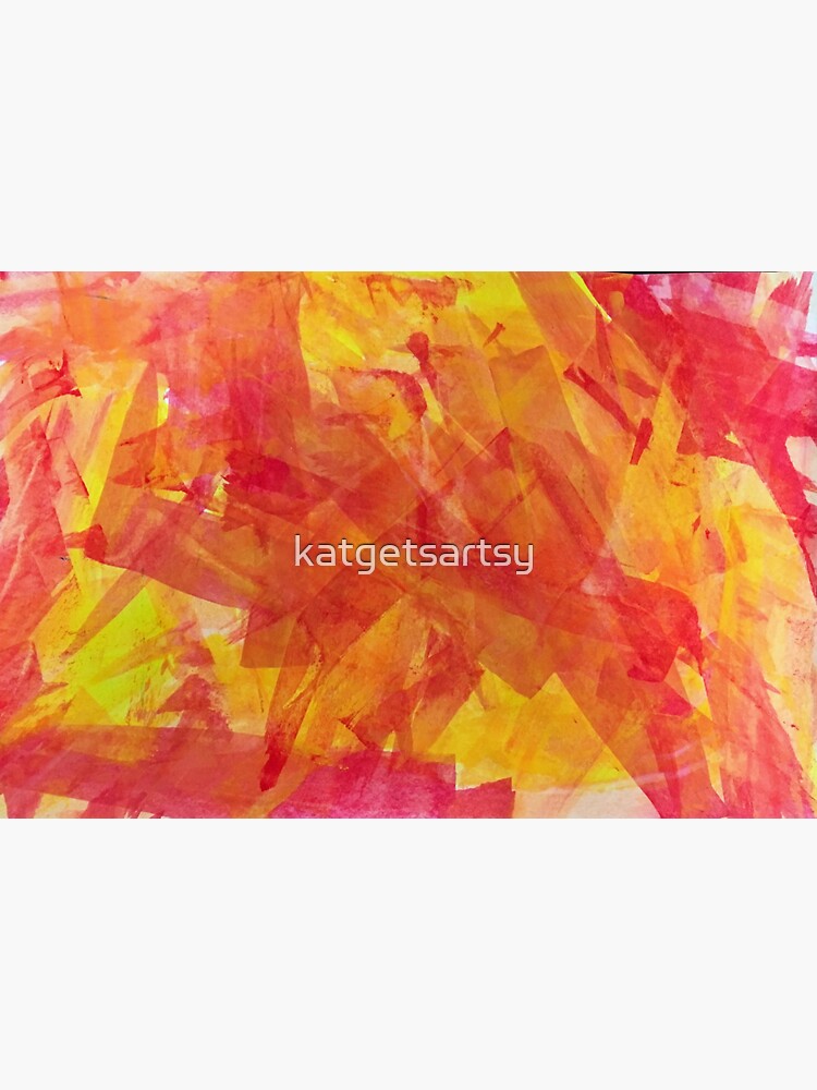 "Gryffindor Abstract" Sticker for Sale by katgetsartsy | Redbubble