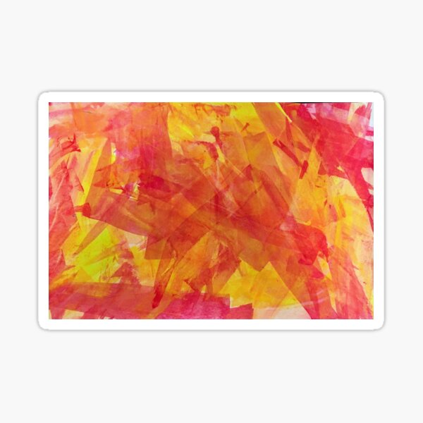 "Gryffindor Abstract" Sticker for Sale by katgetsartsy | Redbubble
