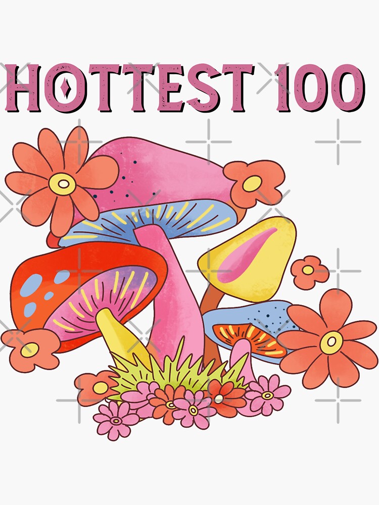 "Hottest 100" Sticker for Sale by jamai27 | Redbubble