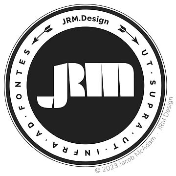 "JRM Design Emblem" Sticker for Sale by jrmdesign | Redbubble