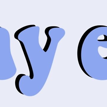 "Slay Era Blue" Sticker for Sale by Sabrina Manni | Redbubble