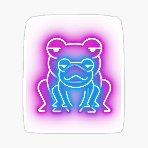 " NEON FROG" Sticker for Sale by AVTER2020 | Redbubble
