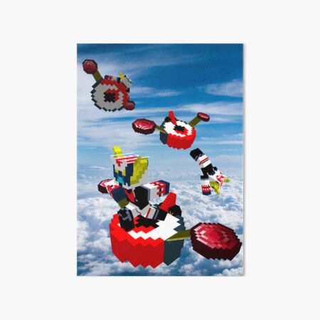 "super UFO robot ride" Art Board Print for Sale by Leo-Fein | Redbubble