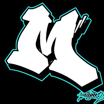 Pegatina for Sale con la obra « LETRA M DE ESONE URBAN GRAFFITI STREET ...