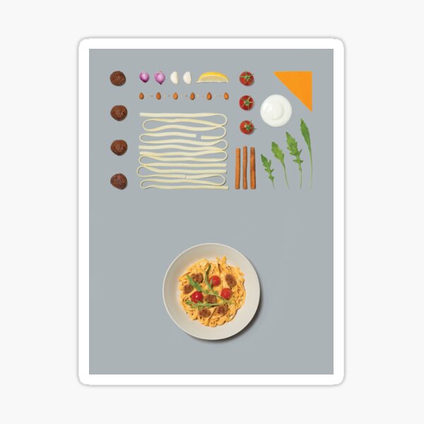 "Retro Food Poster, Pasta Print 'Spaghetti And Meatballs', Printable ...