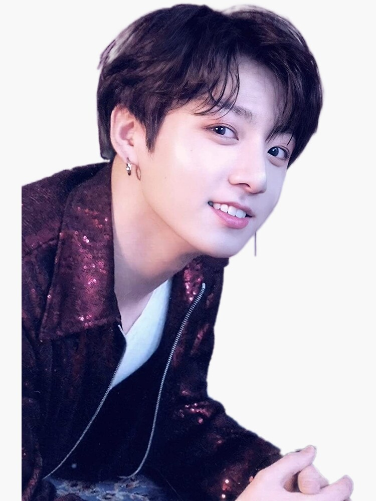 "Jungkook Sticker" Sticker for Sale by GoldenxCloud | Redbubble
