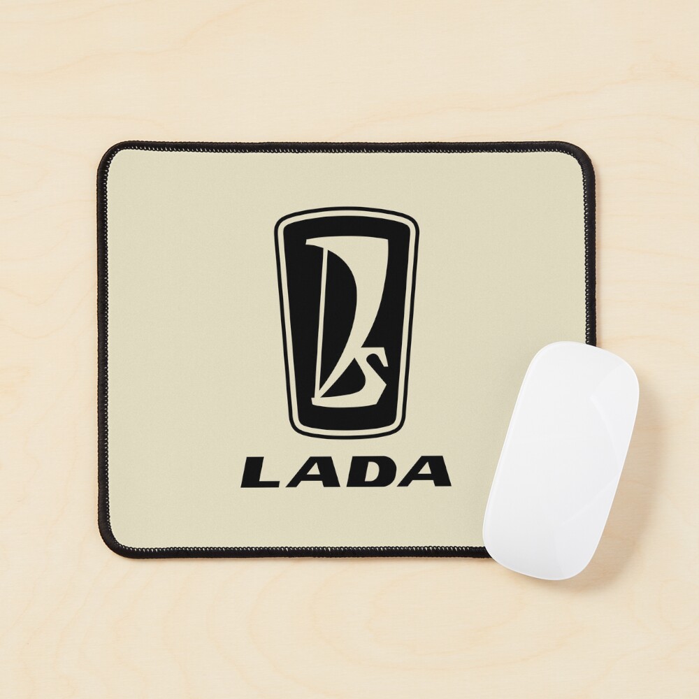 "Lada logo 1975s (black)" Sticker by GetThatCar | Redbubble