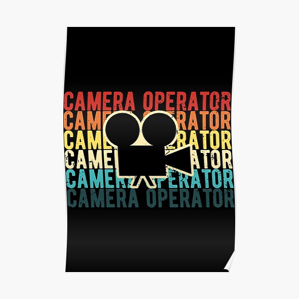 "Vintage Camera Operator Retro" Poster for Sale by NestaReign | Redbubble