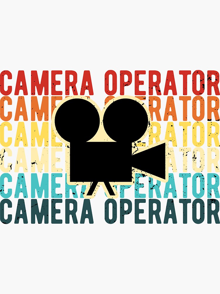 "Vintage Camera Operator Retro" Sticker for Sale by NestaReign | Redbubble
