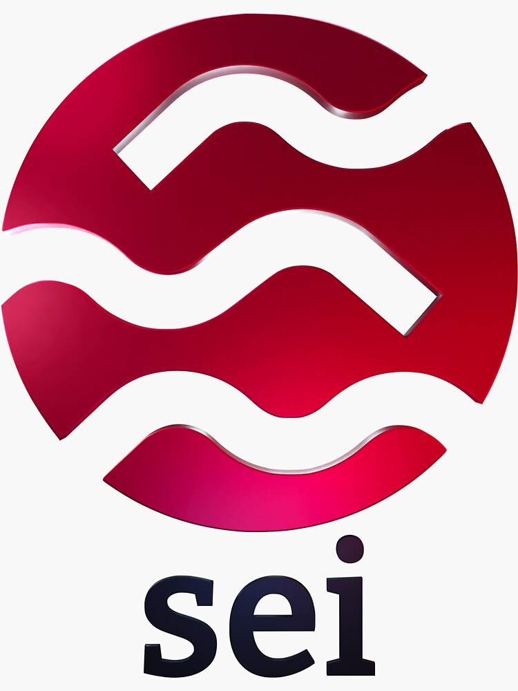 "Sei blockchain logo and font. Seinami" Sticker for Sale by ColorCube1 ...