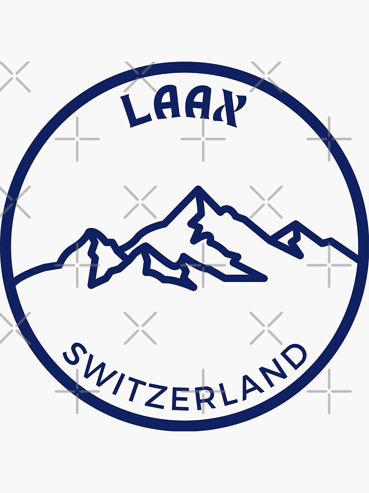 "Laax Switzerland" Sticker for Sale by designArt95 | Redbubble